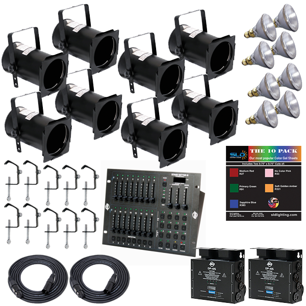 PAR38LED Economy Package with 8 Lights — TS Stage Lighting