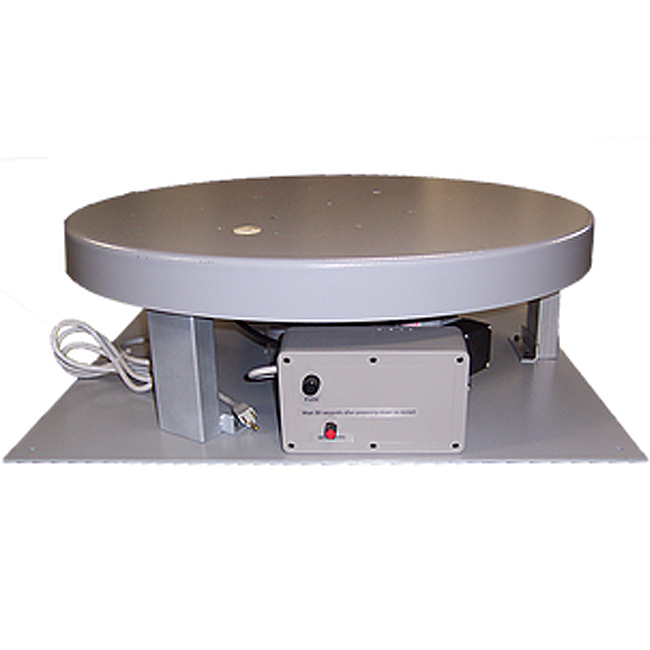 Heavy Duty Turntable with Rotating Outlet 1,000 lb Capacity, 30" Top ...