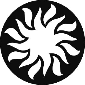 GAM Pinwheel 5 Gobo Pattern — TS Stage Lighting