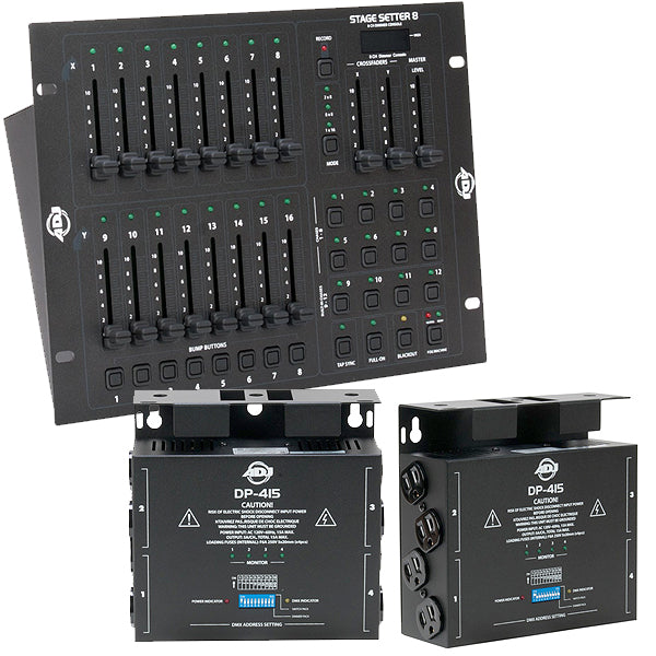 ADJ Stage Pak 1 - 8 Channel x 600 Watt Dimmer Package — TS Stage Lighting