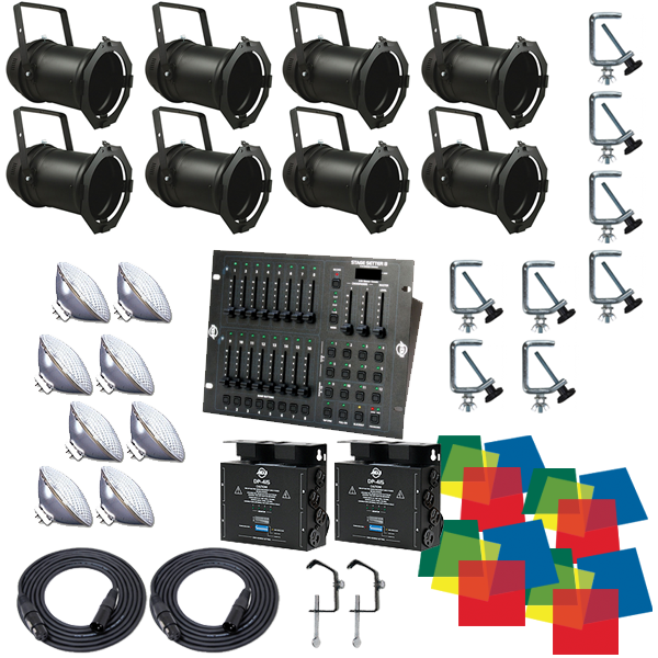 PAR56 Presentation Package with 8 Lights — TS Stage Lighting