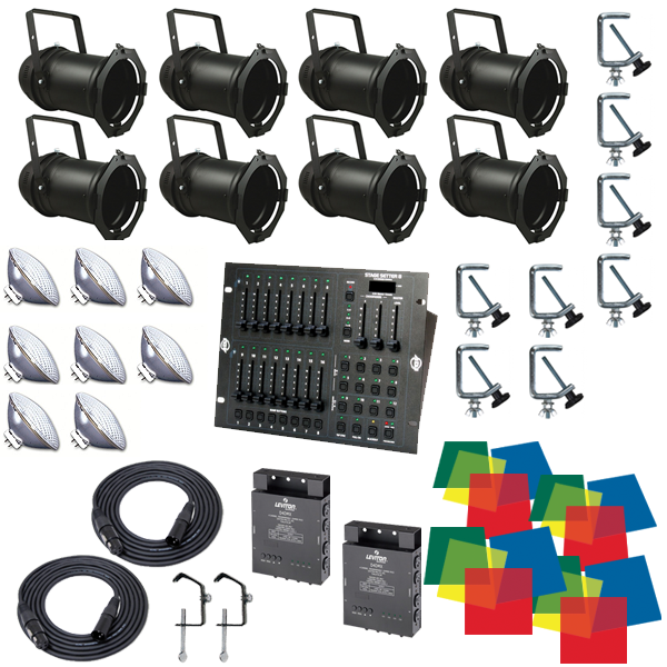 PAR64 Lighting Package with 8 Lights — TS Stage Lighting